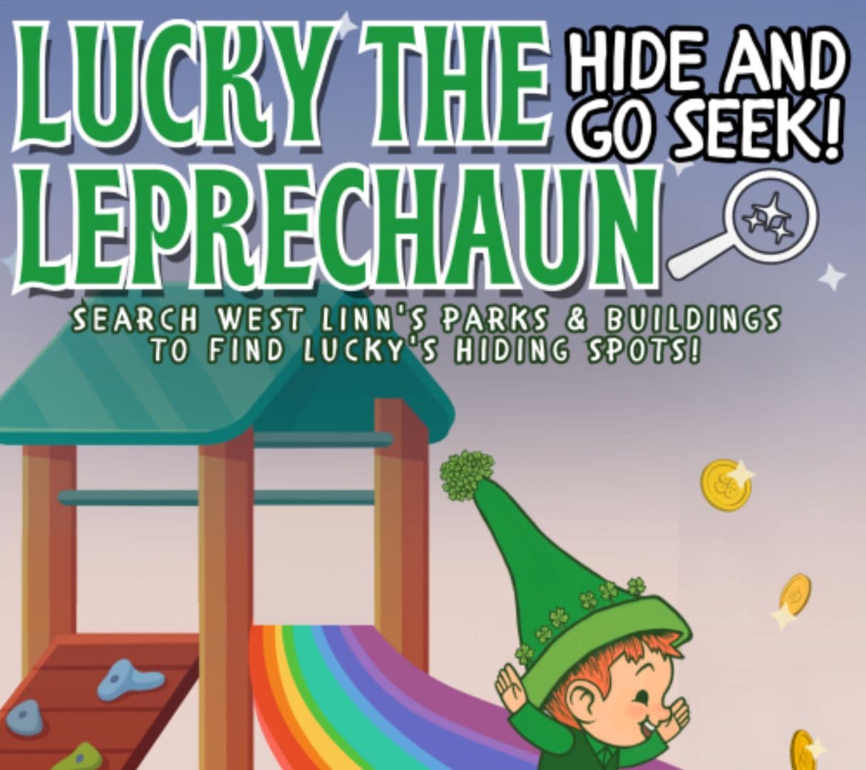 Lucky the Leprechaun Hide & Seek - PDX Parent