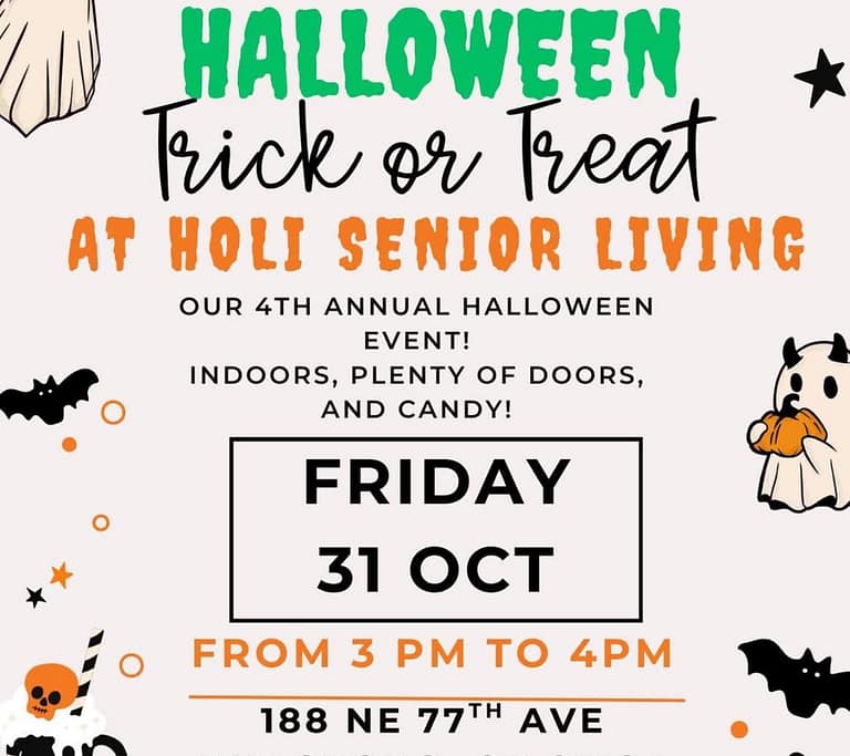 Trick-or-Treat at Holi Senior Living - PDX Parent