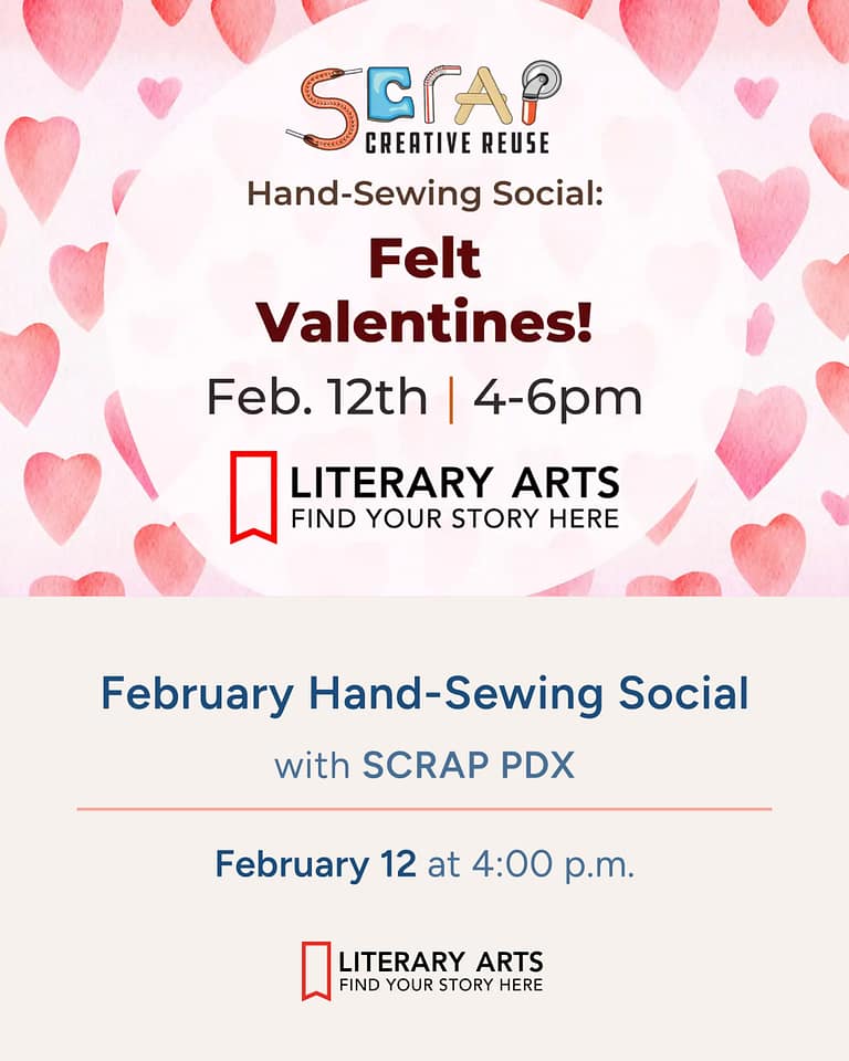 February Hand-Sewing Social with SCRAP PDX - PDX Parent